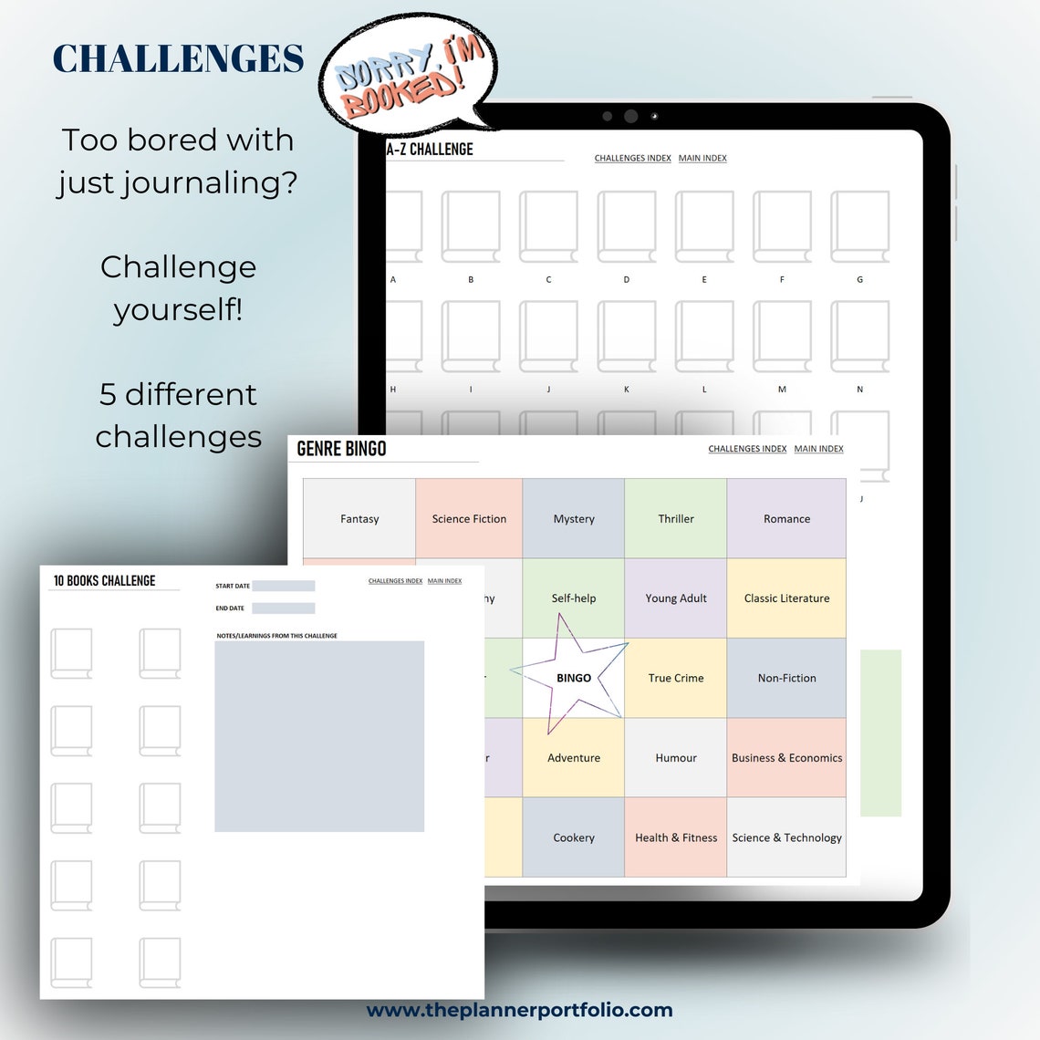 Onenote Reading Journal and Book Review Journal I Fully Hyperlinked ...