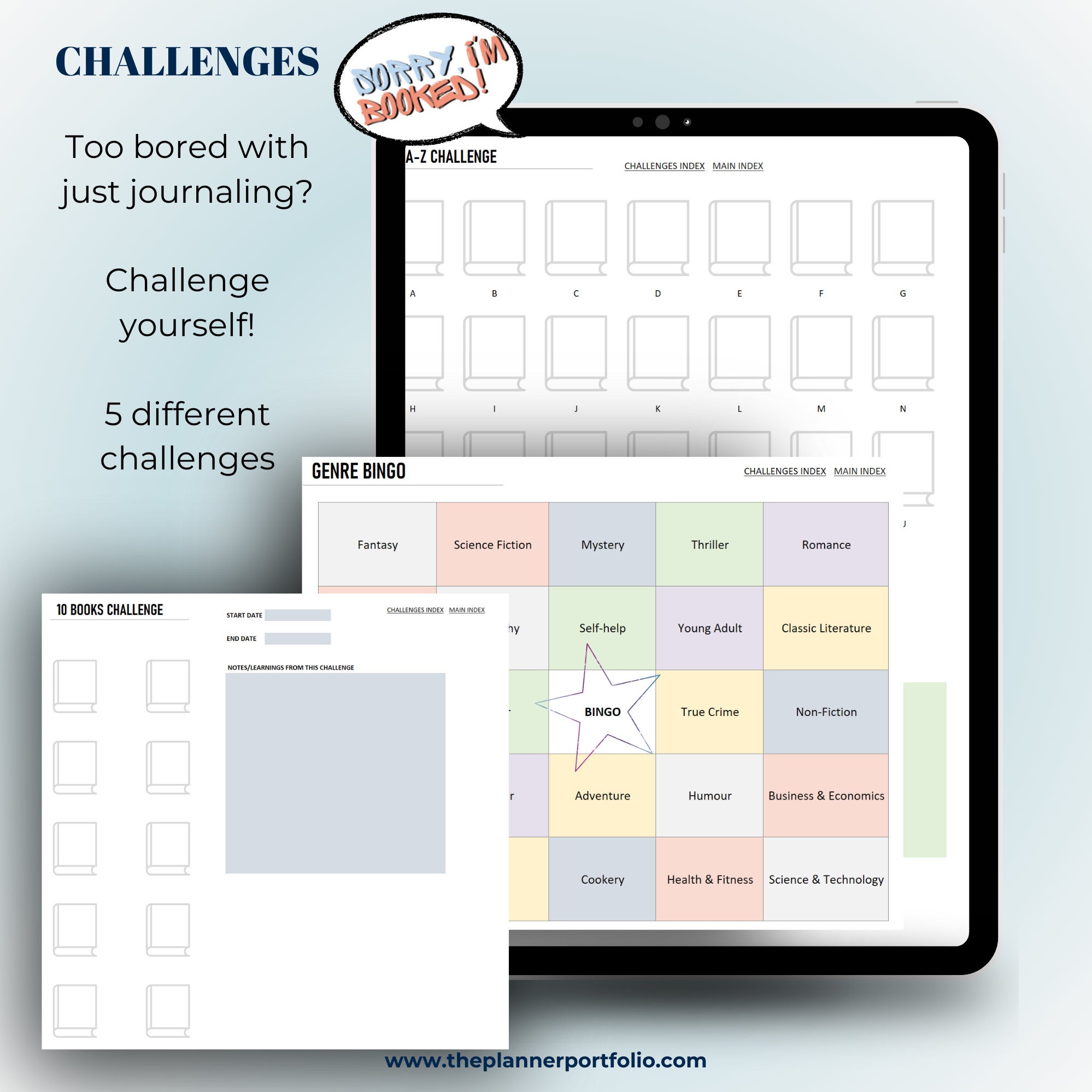 Onenote Reading Journal and Book Review Journal I Fully Hyperlinked ...