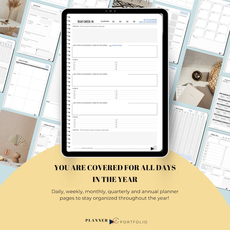 Undated Ultimate Life Planner, Onenote Templates 2025. Hyperlinked ...