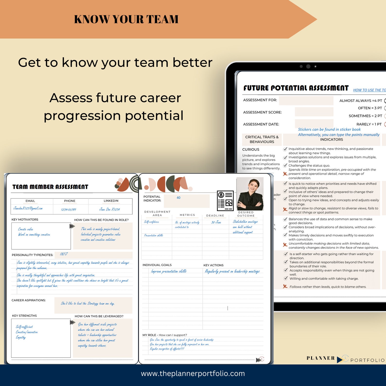 Onenote Templates, Work Planner, Business Planner for Team Manager Boho ...