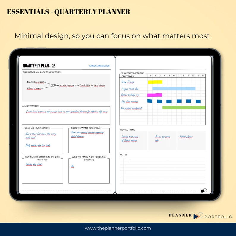 Minimalist Onenote Planner 2025 Onenote Templates. Fully Hyperlinked ...