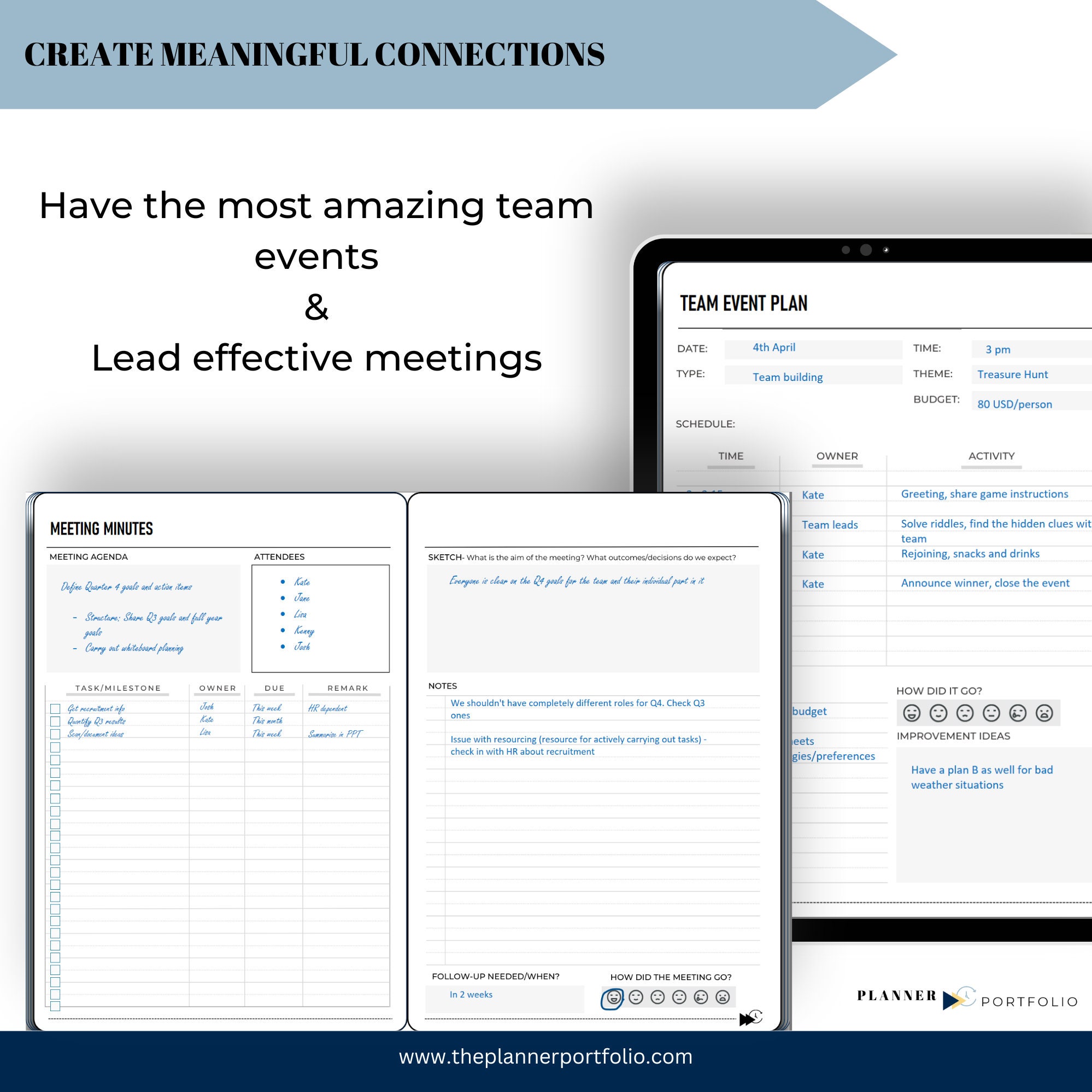 Onenote Planner, Corporate Planner for Team Manager, Minimalist Planner ...