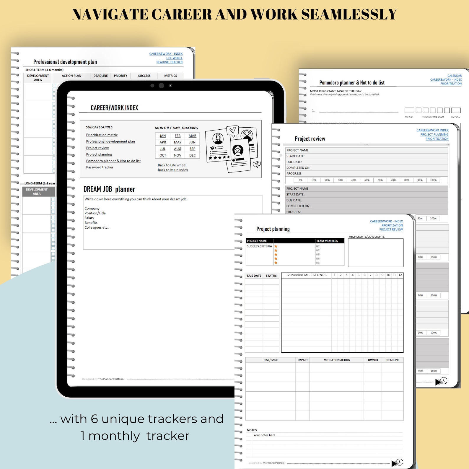 Undated Ultimate Life Planner, Onenote Templates 2025. Hyperlinked ...