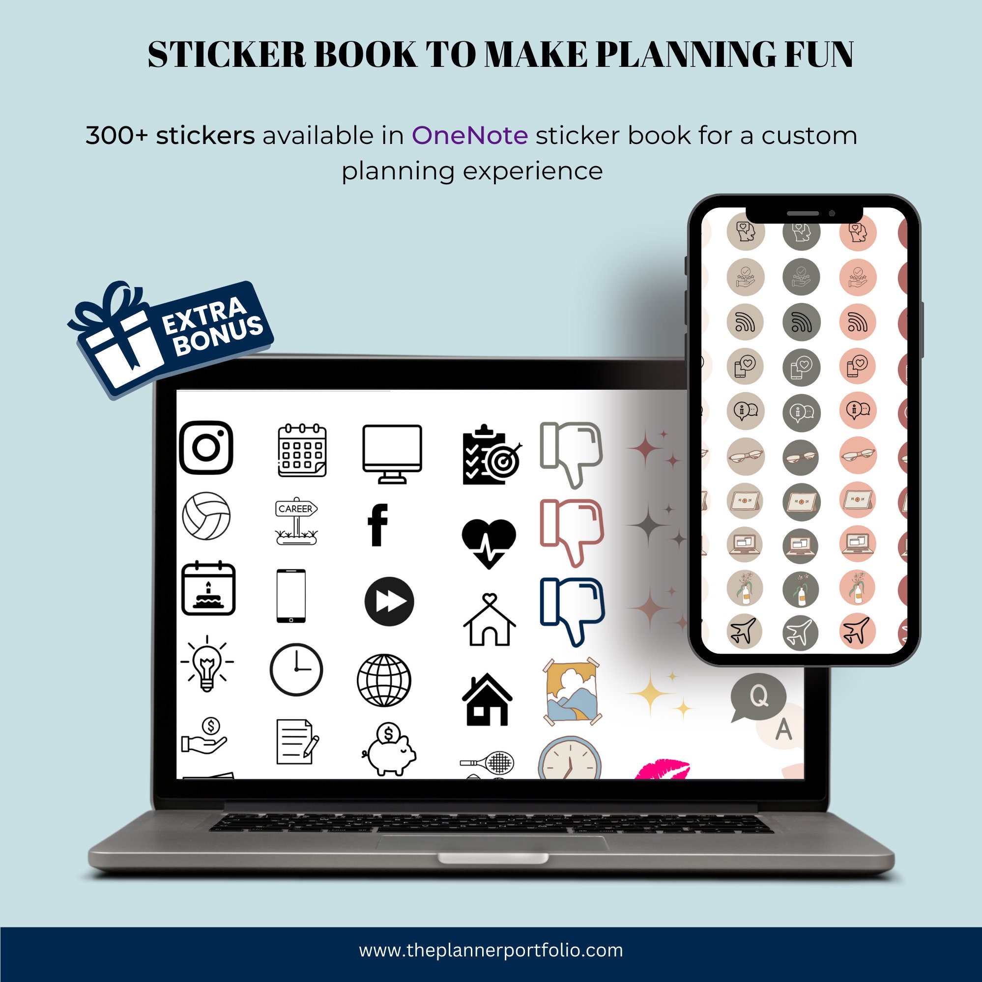 Onenote Business Planner I Hyperlinked Minimalist Onenote Templates ...