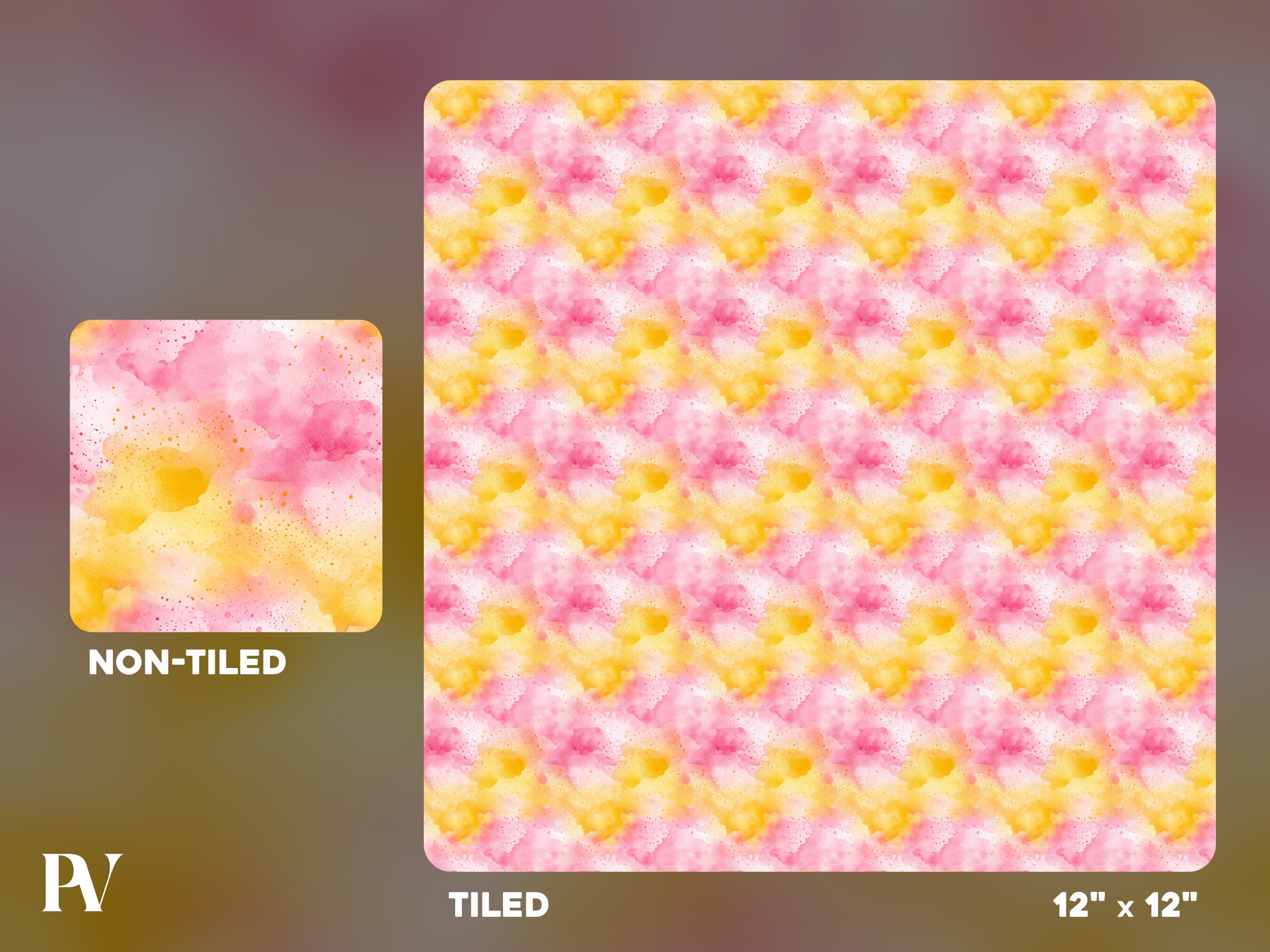 Seamless Watercolour Wash Patterns - Seamless Digital Paper - 10 ...