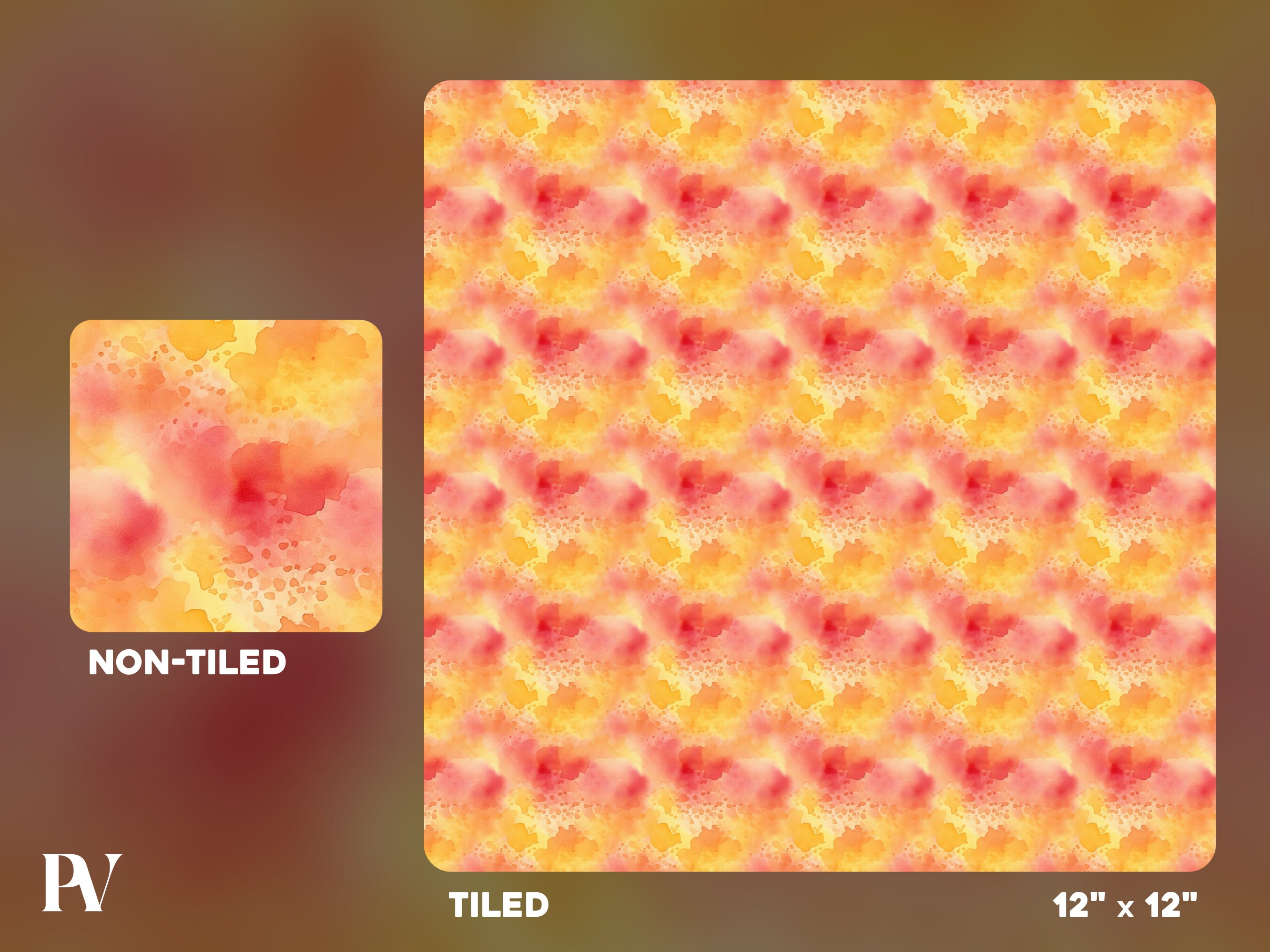 Seamless Watercolour Wash Patterns - Seamless Digital Paper - 10 ...