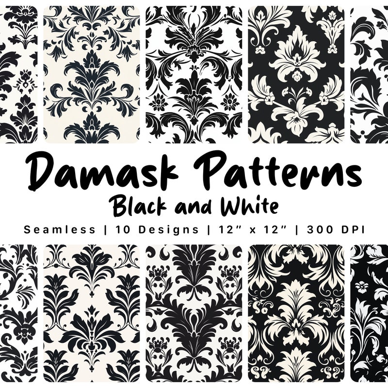Damask Pattern - Etsy