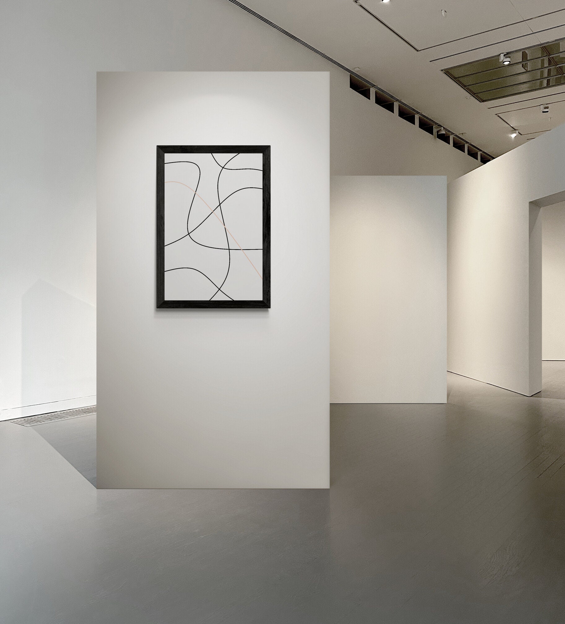 SYMPHONY of LINES | Line Art | Modern Wall Art | Neutral Wall Art - Etsy