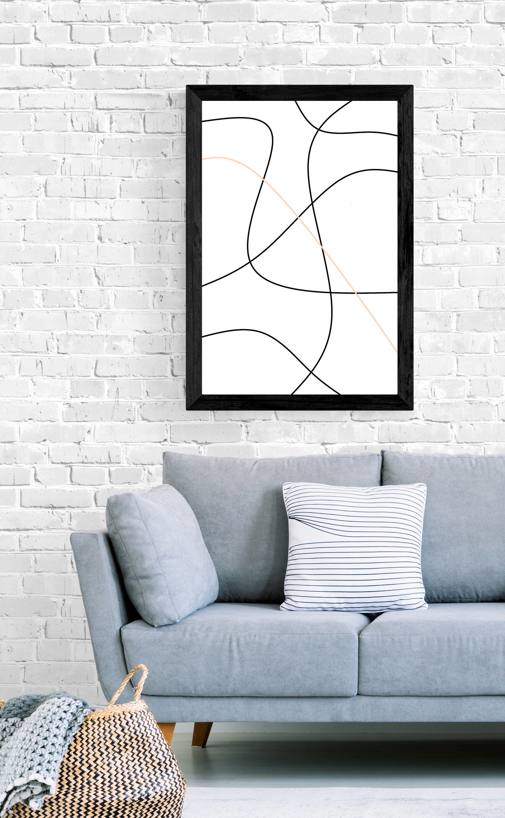 SYMPHONY of LINES | Line Art | Modern Wall Art | Neutral Wall Art - Etsy
