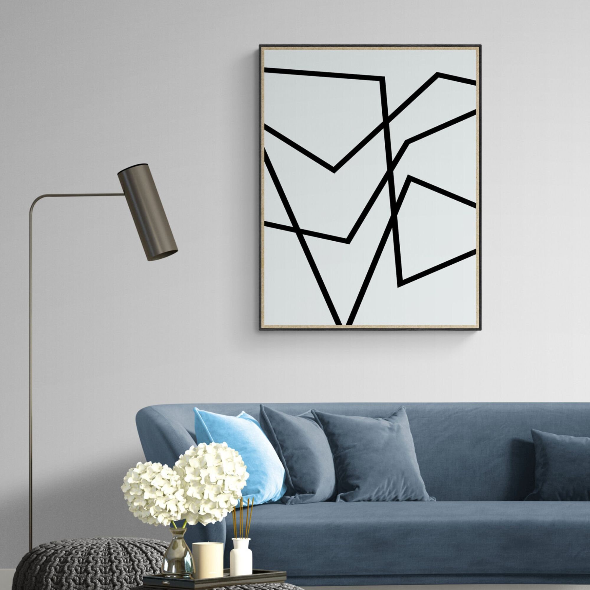 LINEAR ZEN | Line Art | Minimalist Wall Art | Modern Art - Etsy