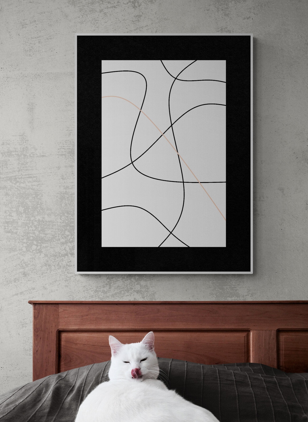 SYMPHONY of LINES | Line Art | Modern Wall Art | Neutral Wall Art - Etsy