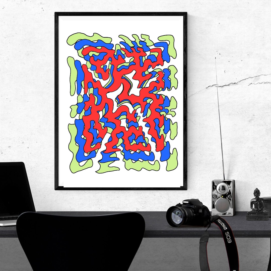 3D MAZE DESIGN | Modern Wall Art | Abstract Art | Colorful Art Design ...