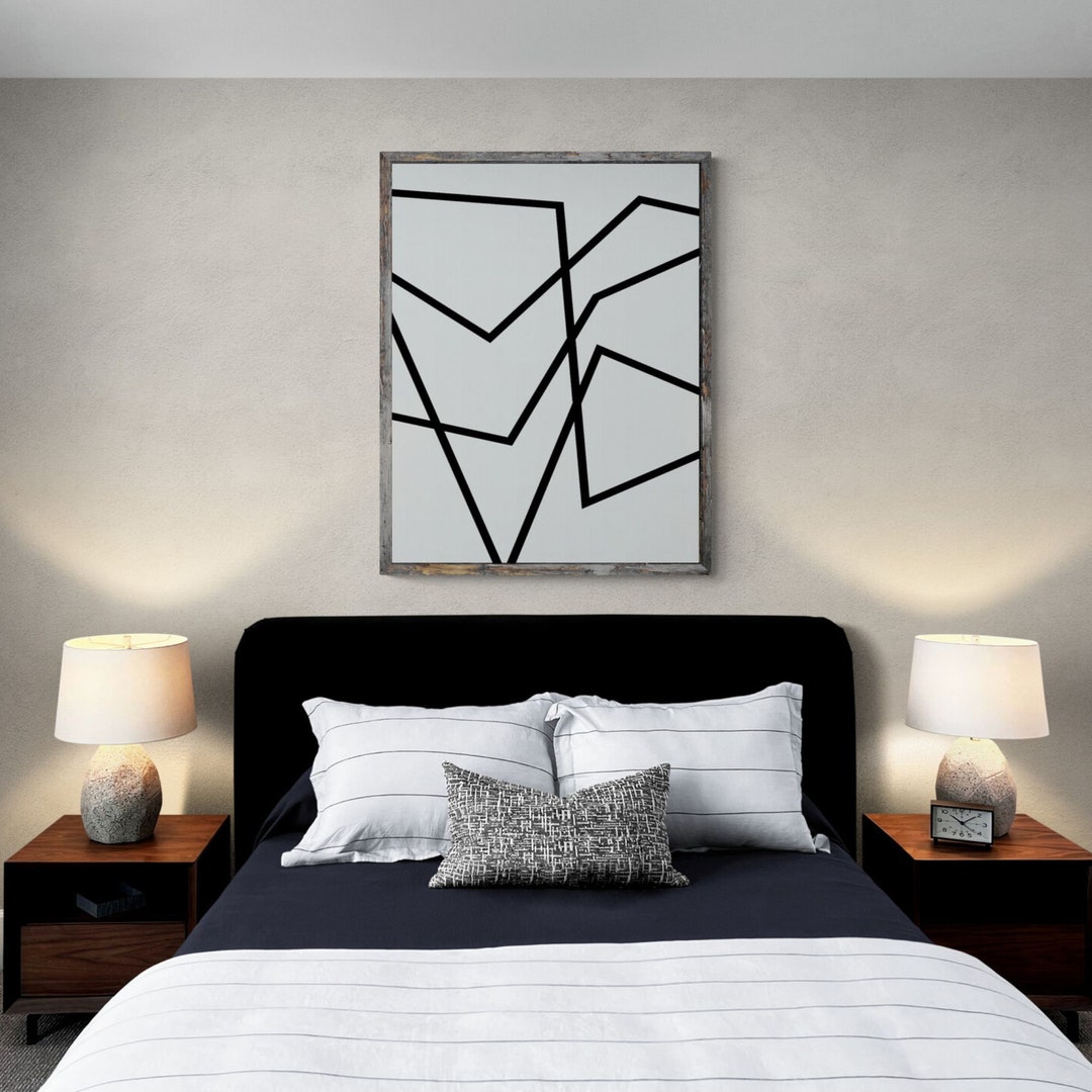 LINEAR ZEN | Line Art | Minimalist Wall Art | Modern Art - Etsy