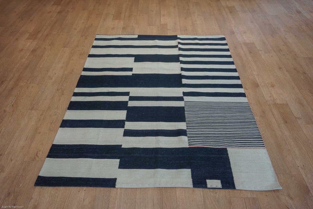 Hand Made Wool Mazar Kilim From Afghanistan - Etsy