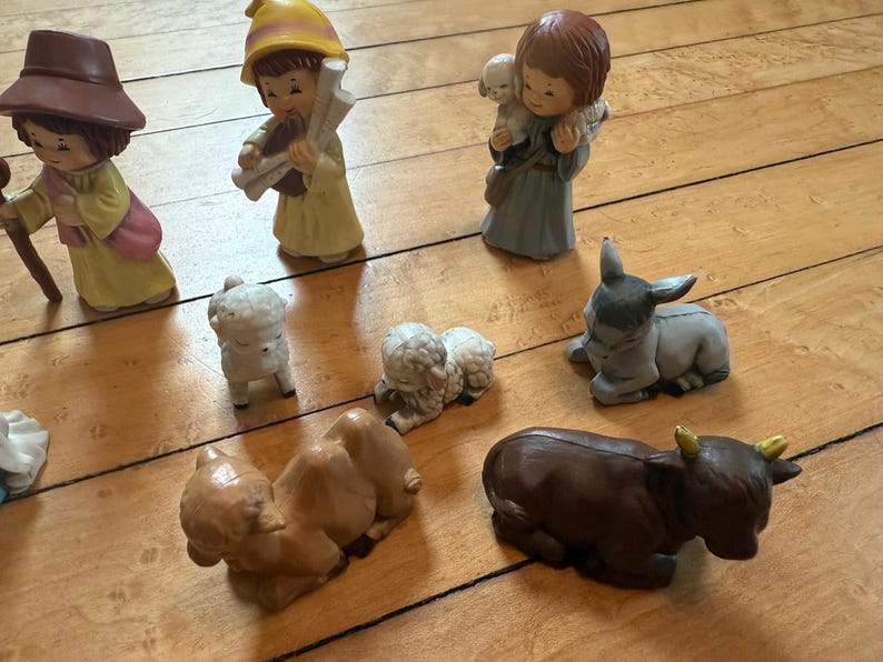 Vintage Enesco Nativity Set - 1980s - Etsy