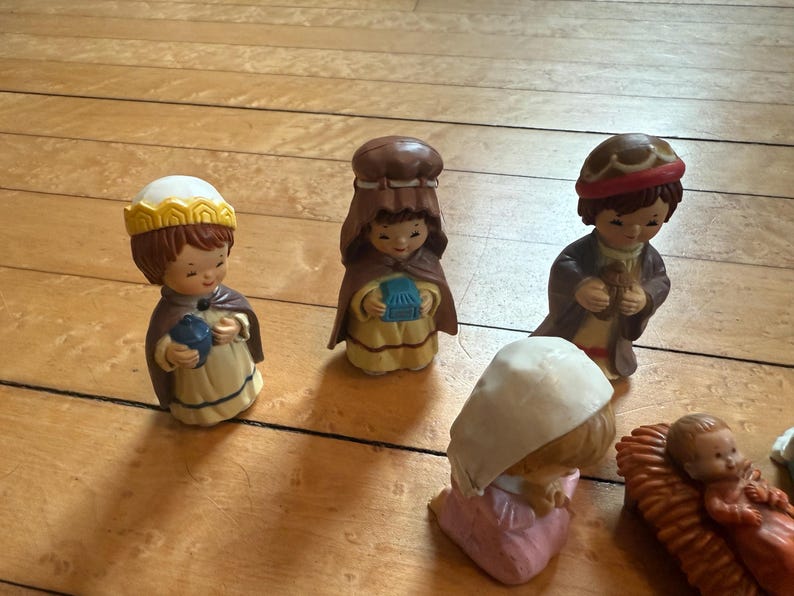 Vintage Enesco Nativity Set - 1980s - Etsy