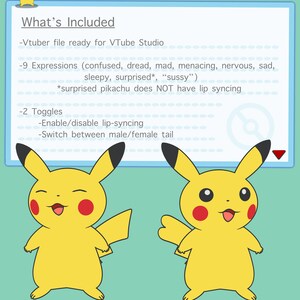 Pikachu Pal Vtuber Model - Etsy