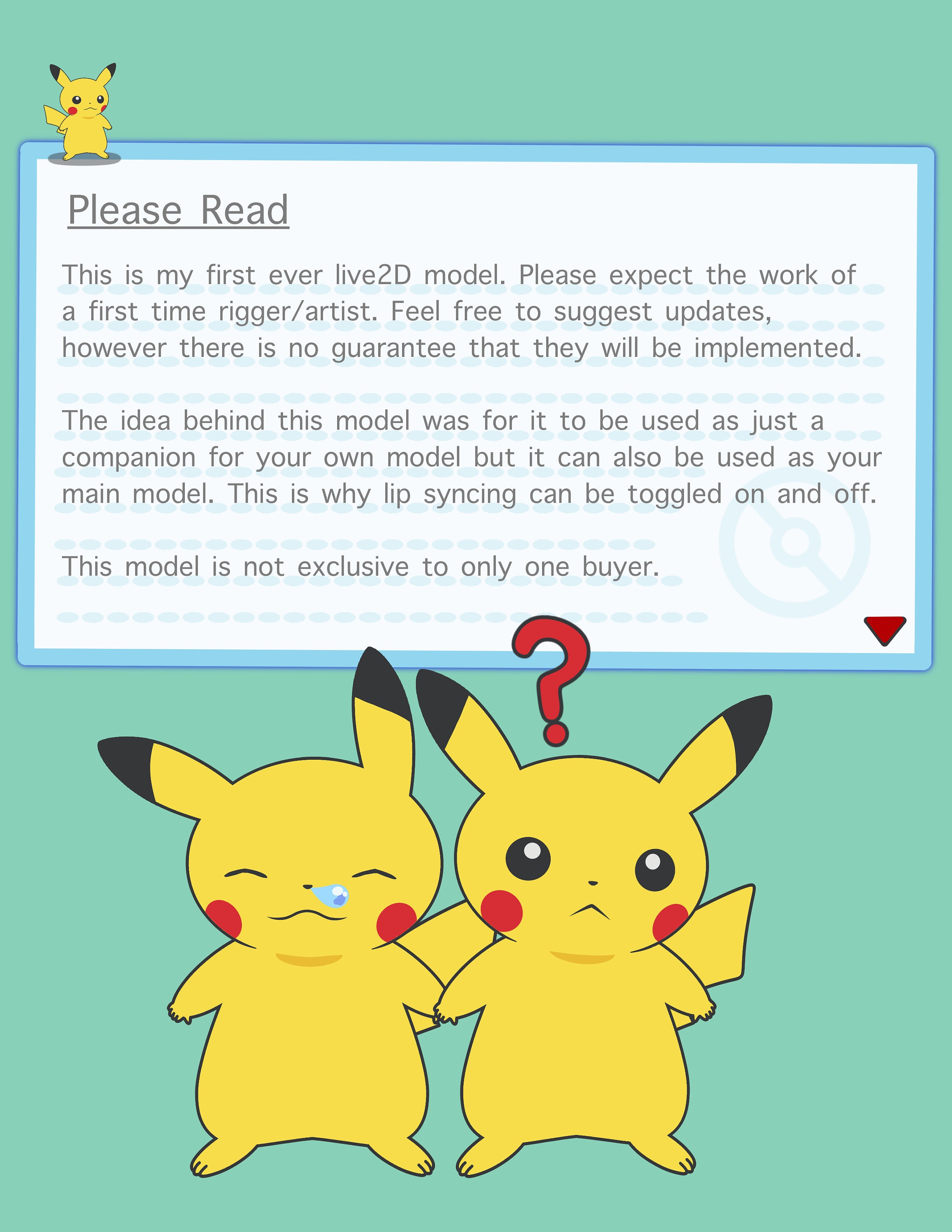 Pikachu Pal Vtuber Model - Etsy