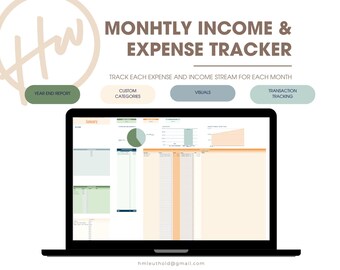 Income & Expenses Tracker 1-page Printable PDF Budget Planner - Etsy