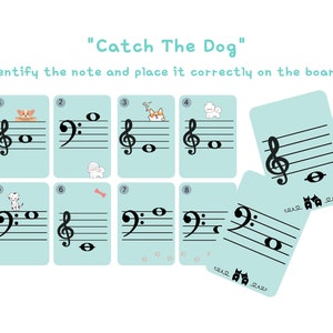 Learn the Music Notes Note Placement Challenge for Treble & Bass Clef ...