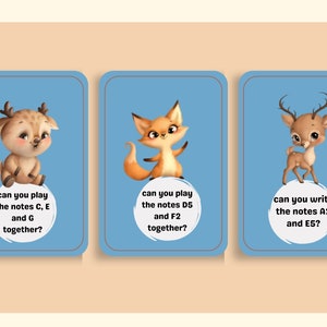 Music Note Trivia Game: Treble & Bass Clef (digital Download) - Etsy