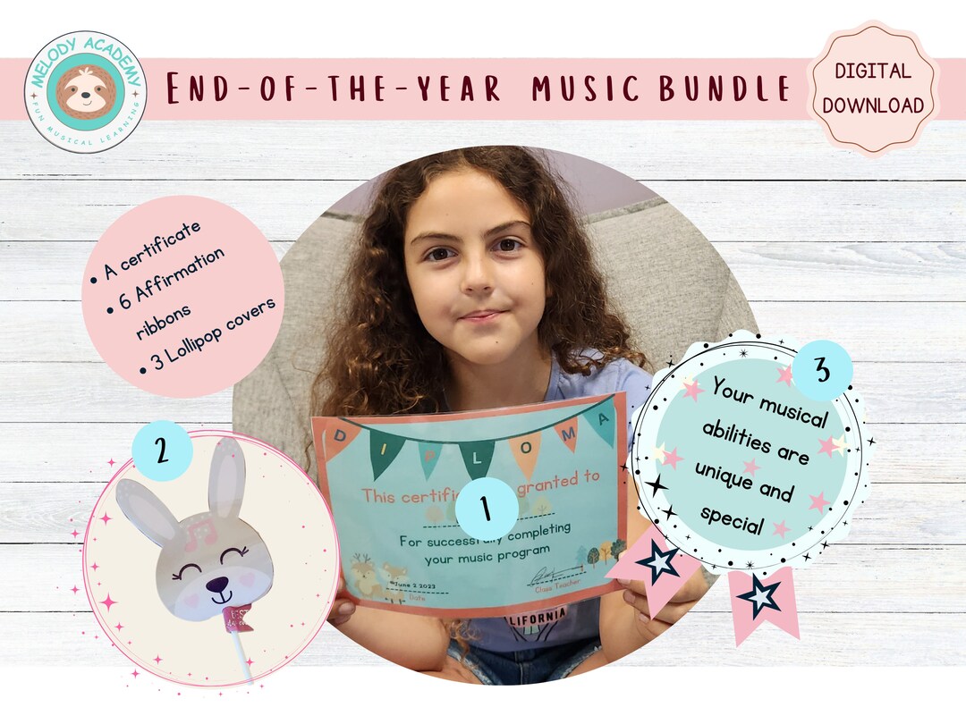 End-of-the-year Piano Student Bundle for Piano Teacher| Music Education ...