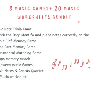 8 Best Music Games Bundle Music Education Theory Piano Teacher ...