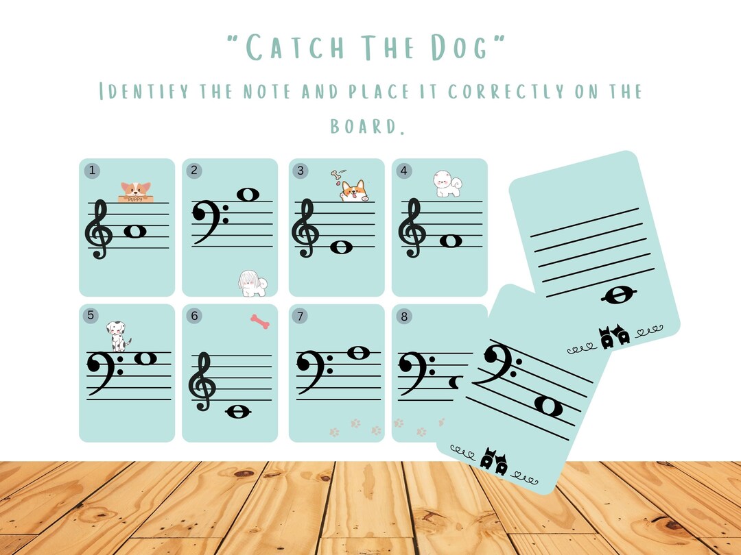 Learn the Music Notes Note Placement Challenge for Treble & Bass Clef ...