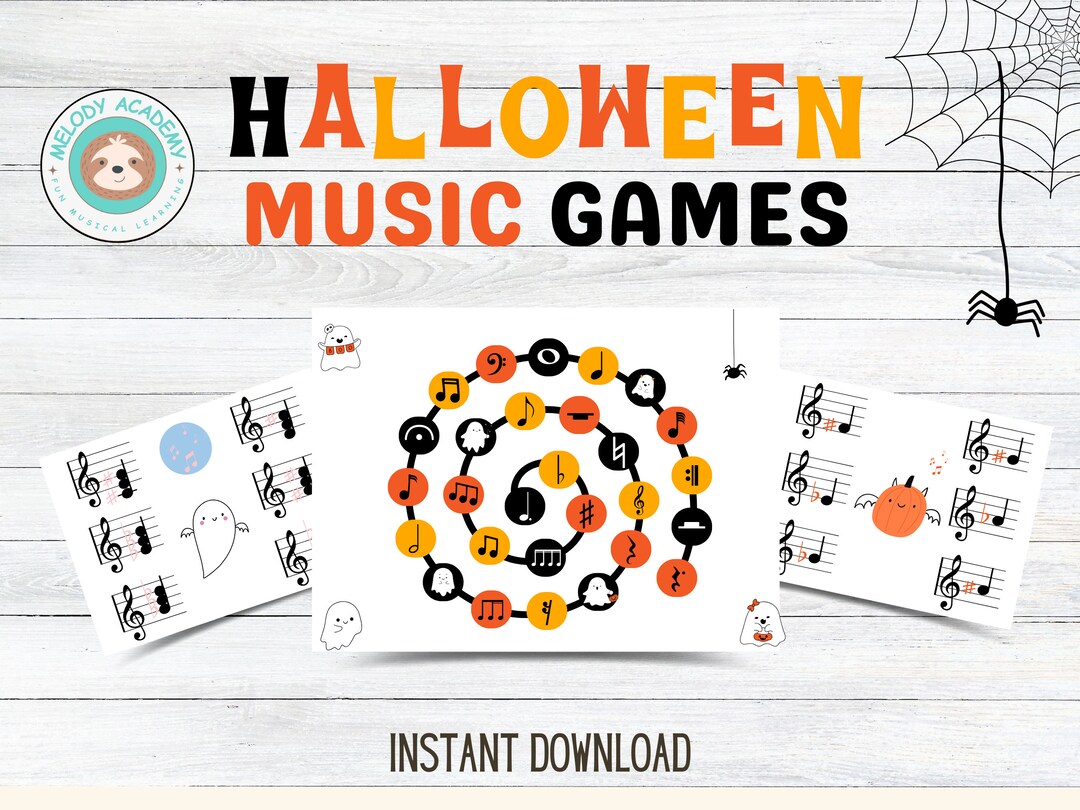 Halloween Music Theory Game: Spooky Symbols Challenge (printable) - Etsy