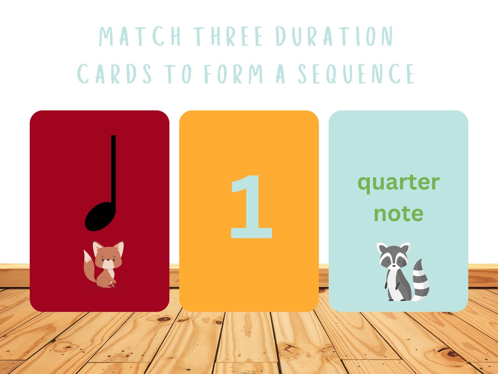 Note Durations Trio: Memory Game for Musical Rhythms Music Theory ...