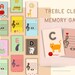 Treble Clef Memory Game Beginner Music Note Education Music Teacher ...