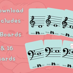 Learn the Music Notes Note Placement Challenge for Treble & Bass Clef ...