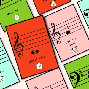 Treble & Bass Clef Quartet Music Education Theory Piano Teacher ...