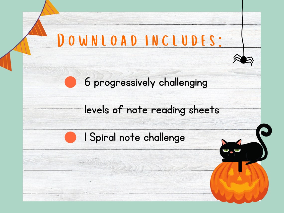 Halloween Music Theory Game: Spooky Symbols Challenge (printable) - Etsy
