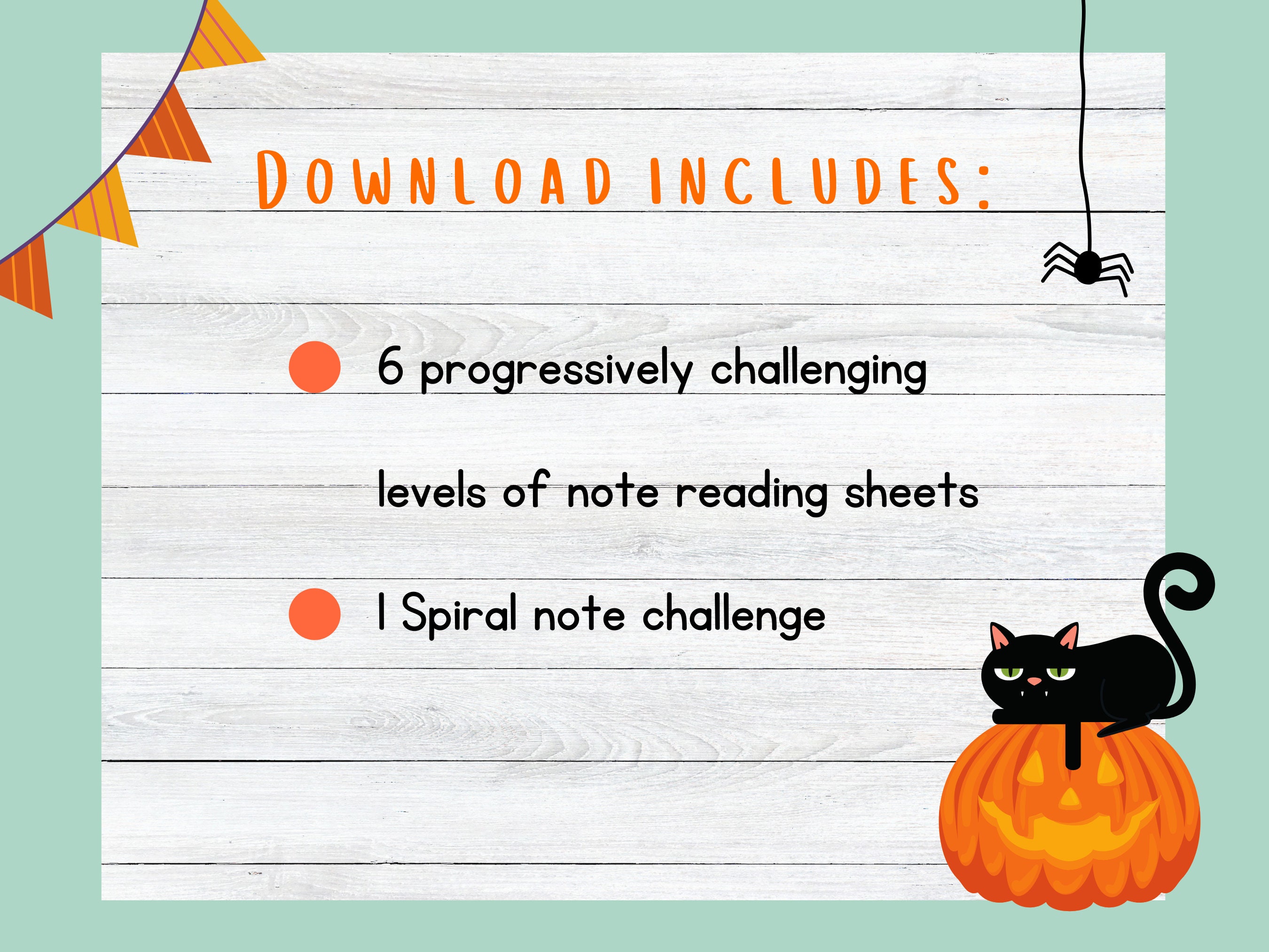 Halloween Music Theory Game: Spooky Symbols Challenge (printable) - Etsy