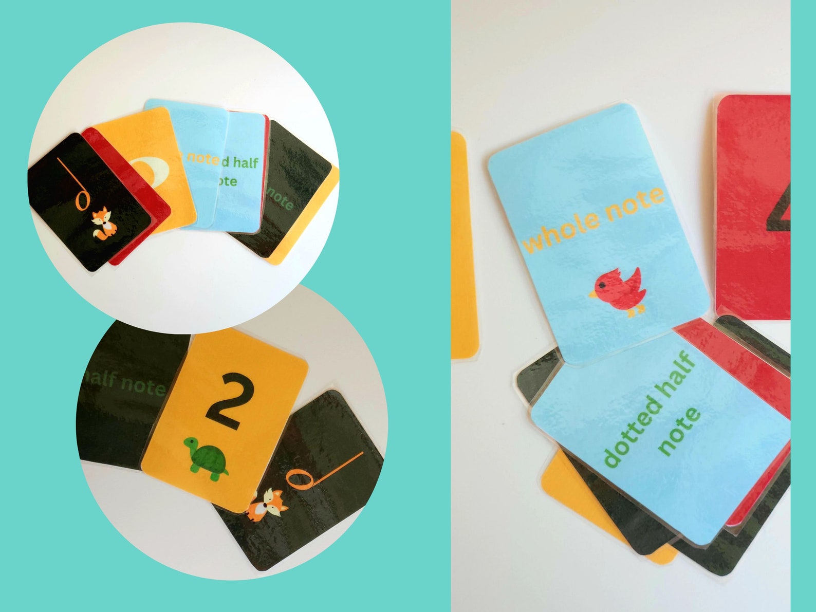 Note Durations Trio: Memory Game for Musical Rhythms Music Theory ...