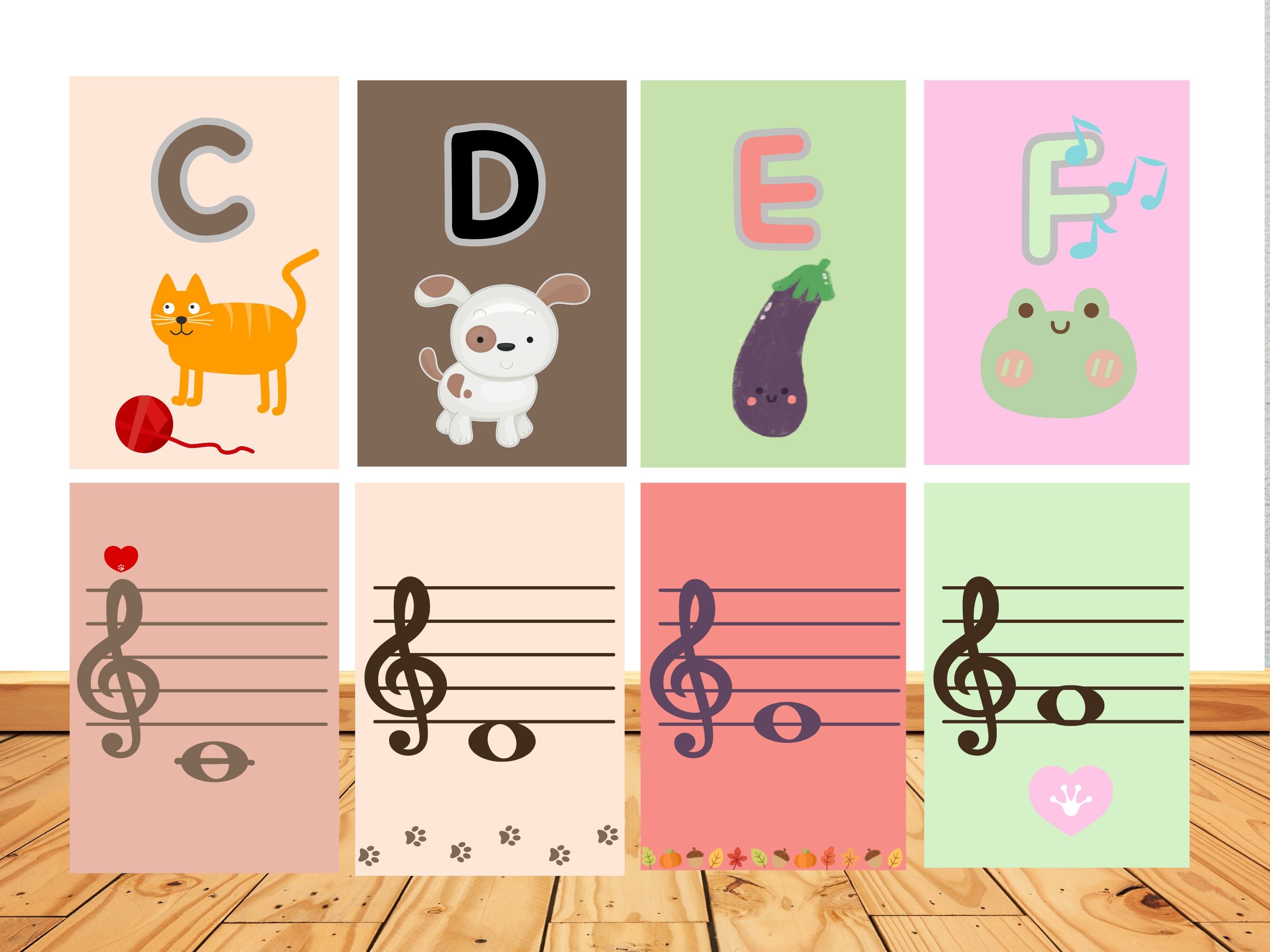 Treble Clef Memory Game Beginner Music Note Education Music Teacher ...