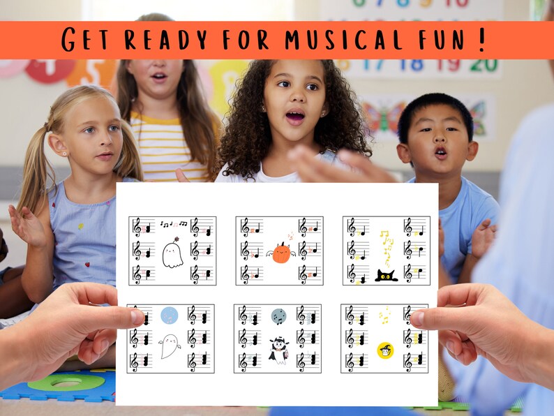 Halloween Music Theory Game: Spooky Symbols Challenge (printable) - Etsy