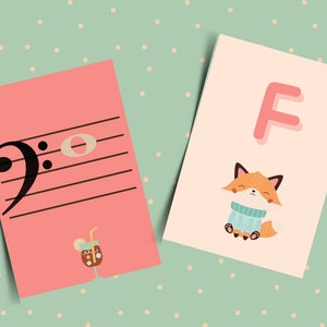 Bass Clef Memory Game Beginner Music Note Education Music Teacher ...