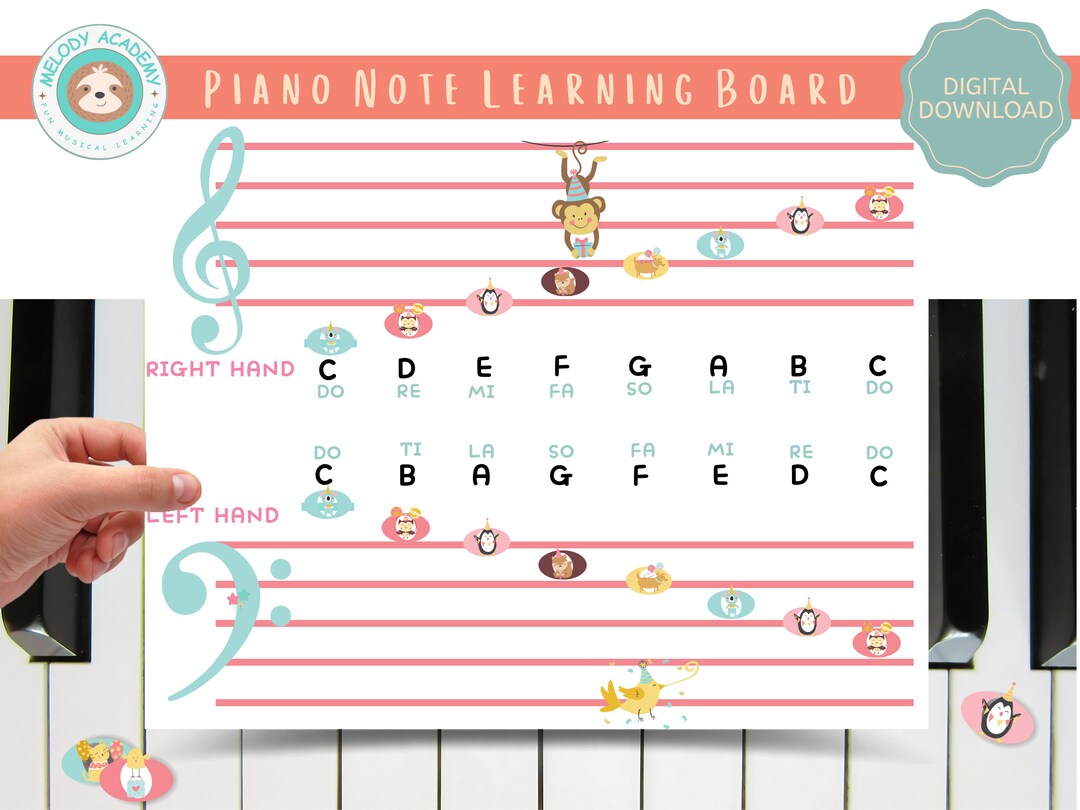Interactive Montessori Musical Board for Kids - Educational Note ...