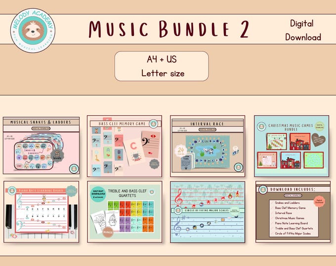 Music Note Matching - Etsy
