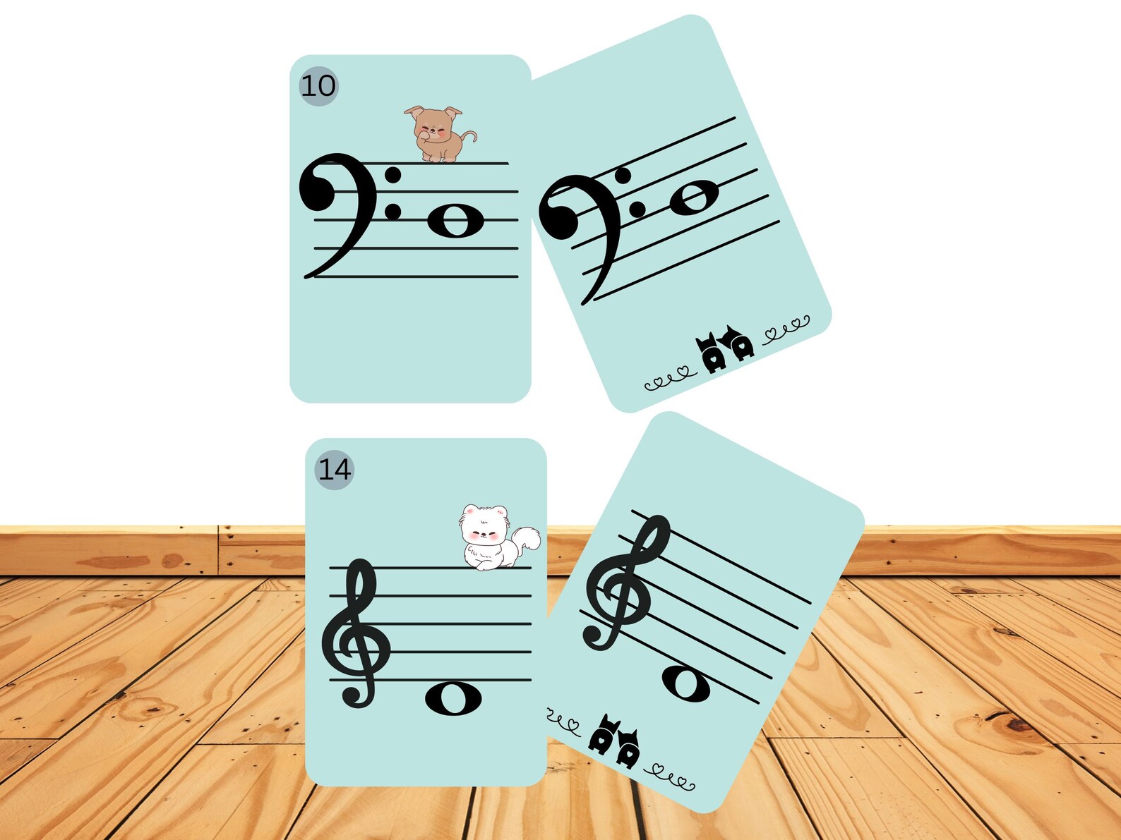 Learn the Music Notes Note Placement Challenge for Treble & Bass Clef ...
