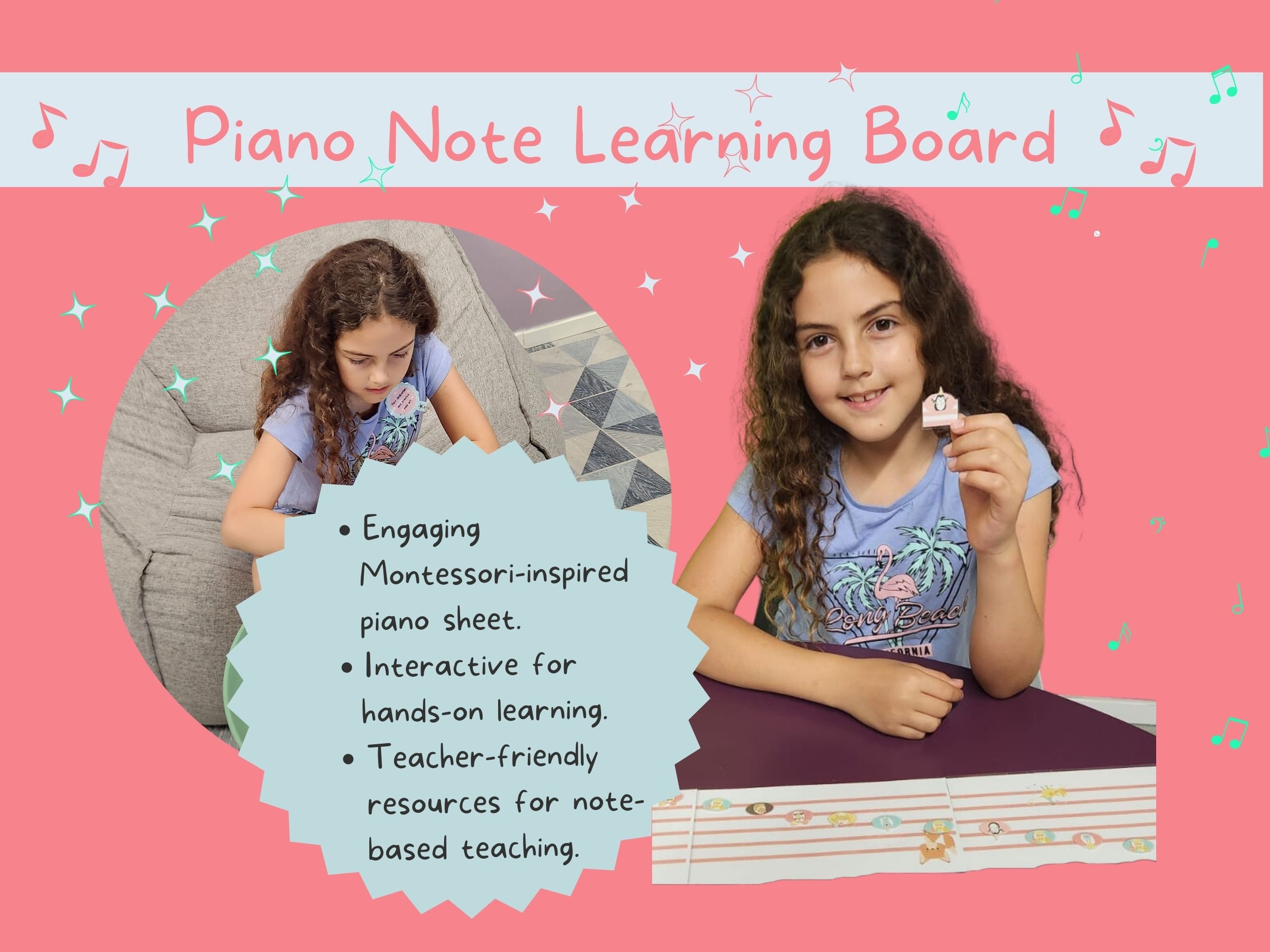 Interactive Montessori Musical Board for Kids Educational - Etsy Israel