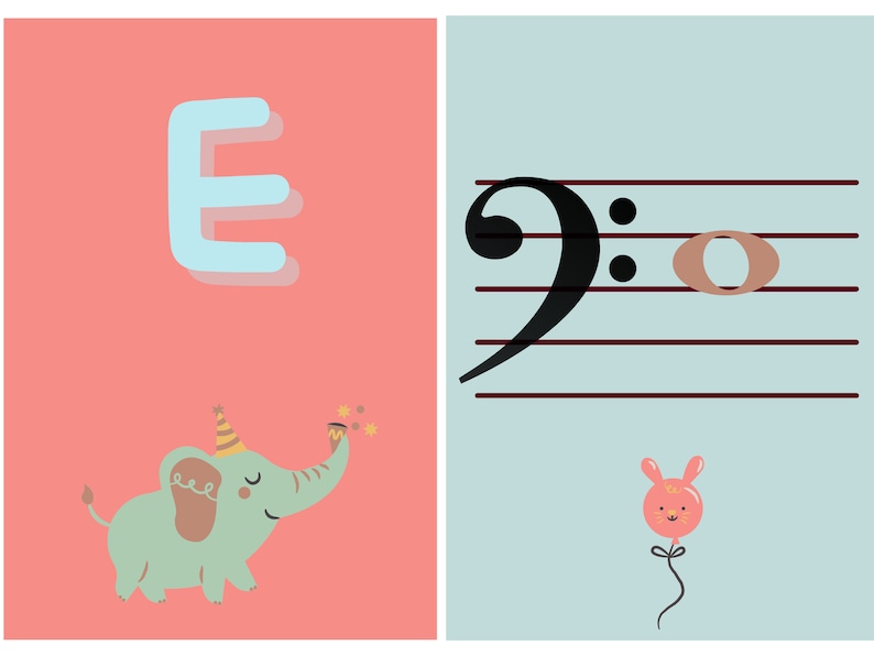 Bass Clef Memory Game Beginner Music Note Education Music Teacher ...