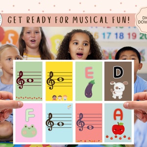 Treble Clef Memory Game Beginner Music Note Education Music Teacher ...