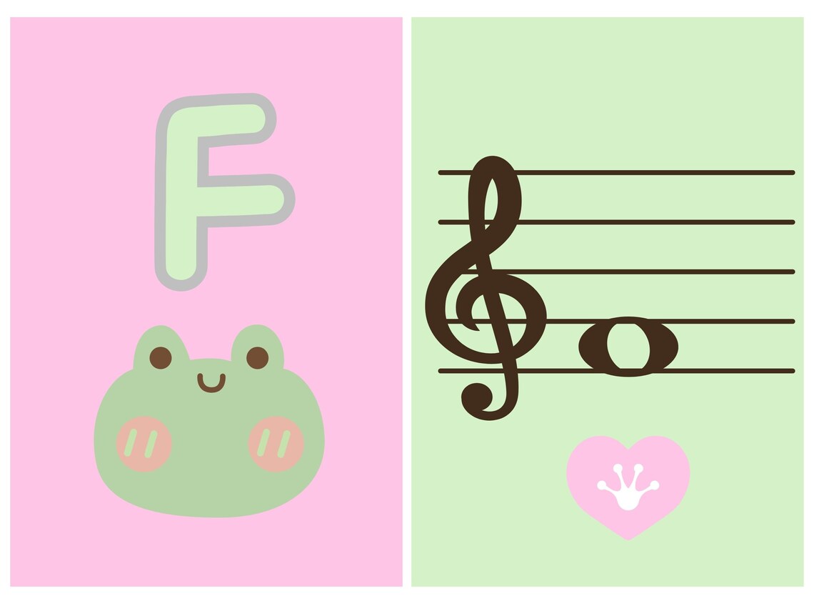 Treble Clef Memory Game Beginner Music Note Education Music - Etsy