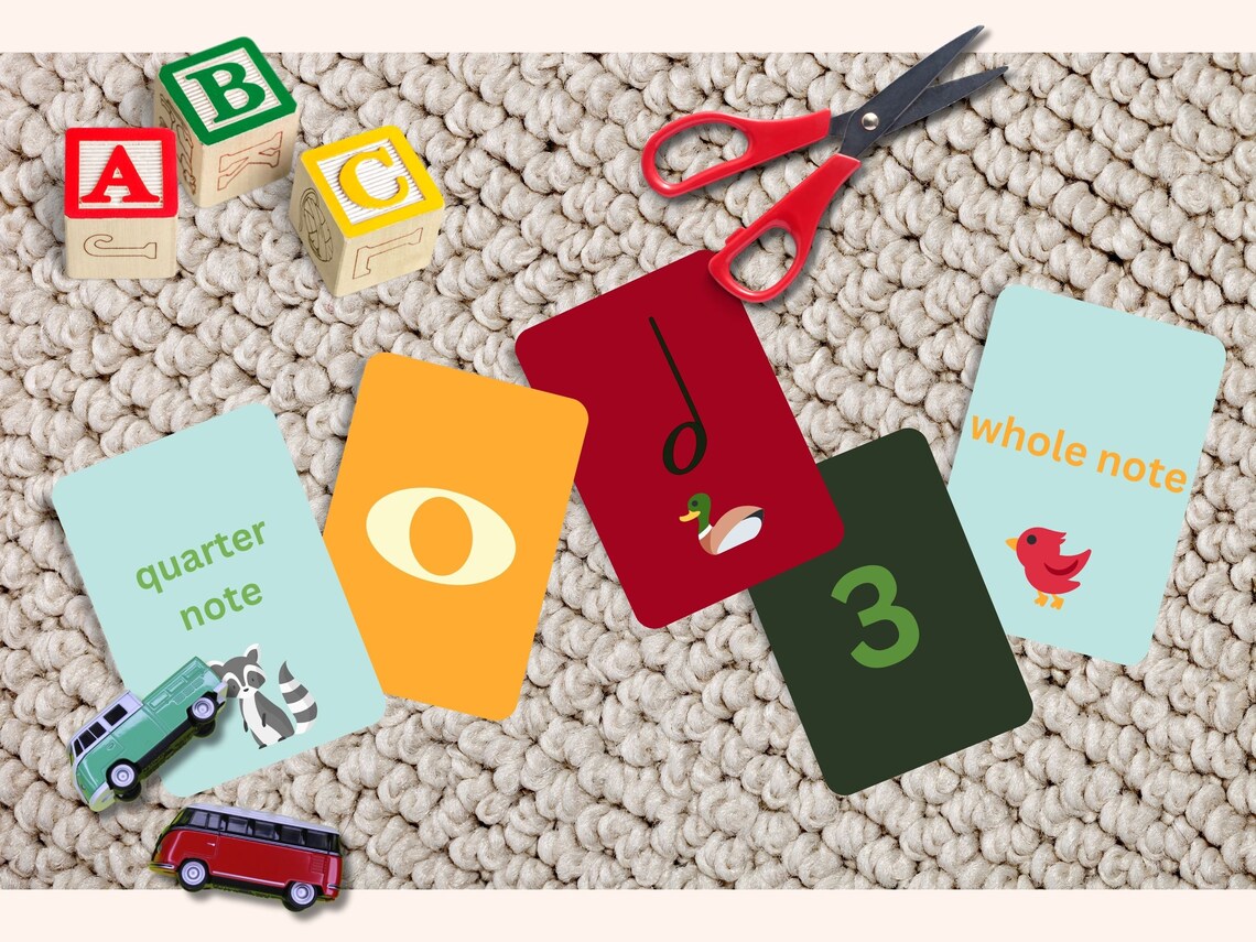 Note Durations Trio: Memory Game for Musical Rhythms Music Theory ...