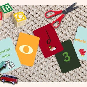 Note Durations Trio: Memory Game for Musical Rhythms Music Theory ...