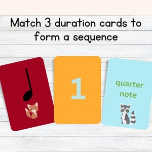 Note Durations Trio: Memory Game for Musical Rhythms Music Theory ...