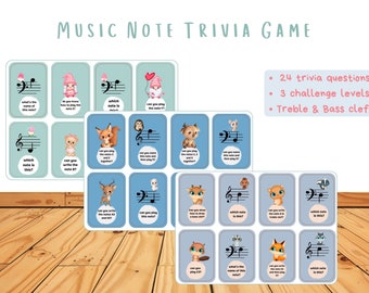 Treble & Bass Clef Quartet Music Education Theory Piano Teacher ...